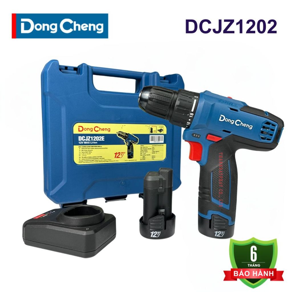 Máy khoan pin và vặn vít Dongcheng DCJZ1202E Chính hãng bảo hành 6 ...