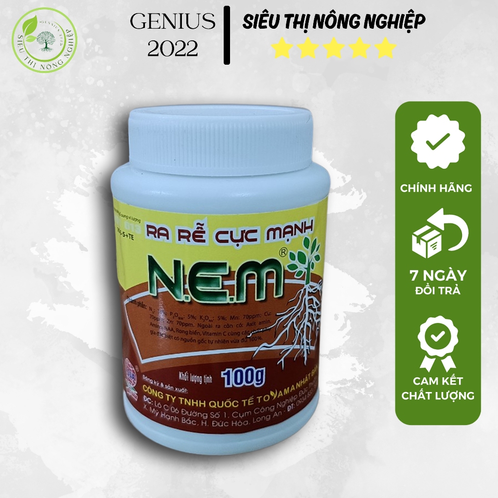 Phân bón NEM kích rễ cực mạnh hàng chính hãng Chai 100g - chai 30ml ...