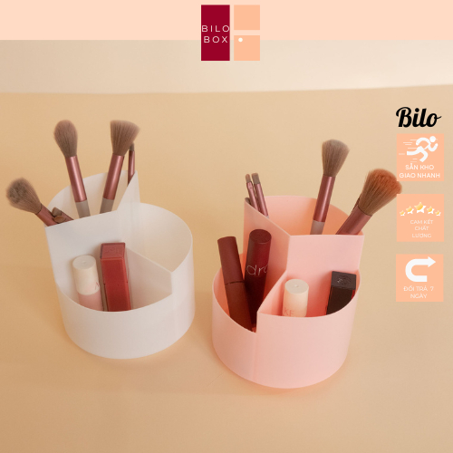 Lọ Đựng Đồ Đa Năng Mỹ Phẩm Hai Màu Trắng Hồng Bilo Box | Shopee Việt Nam