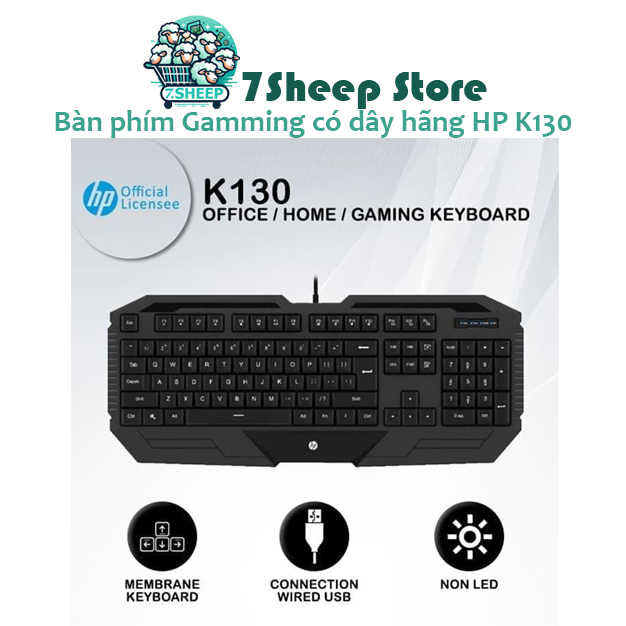 Bàn phím Gamming có dây hãng HP K130 | Shopee Việt Nam