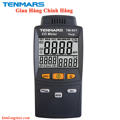 Máy đo khí CO cầm tay , Mã: TM-801, Thương hiệu: Tenmars – Đài Loan, dùng trong phòng thí nghiệm ...