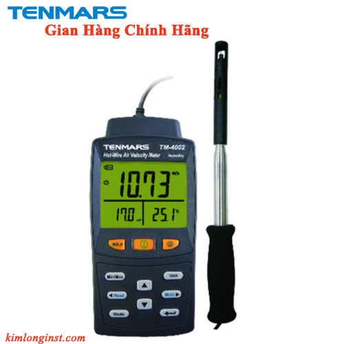 Máy đo tốc độ gió, nhiệt độ và lưu lượng trong đường ống , Mã: TM-4001, Thương hiệu: Tenmars ...