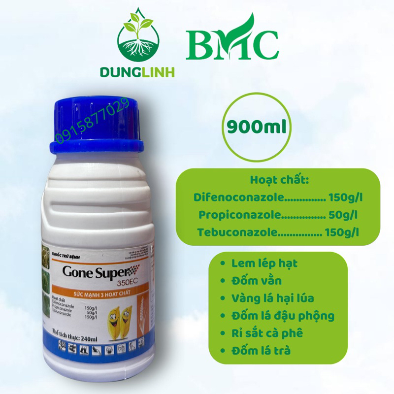 Thuốc trừ bệnh Gone Super 350EC- 240ml - Khô vằn, lem lép hạt ...