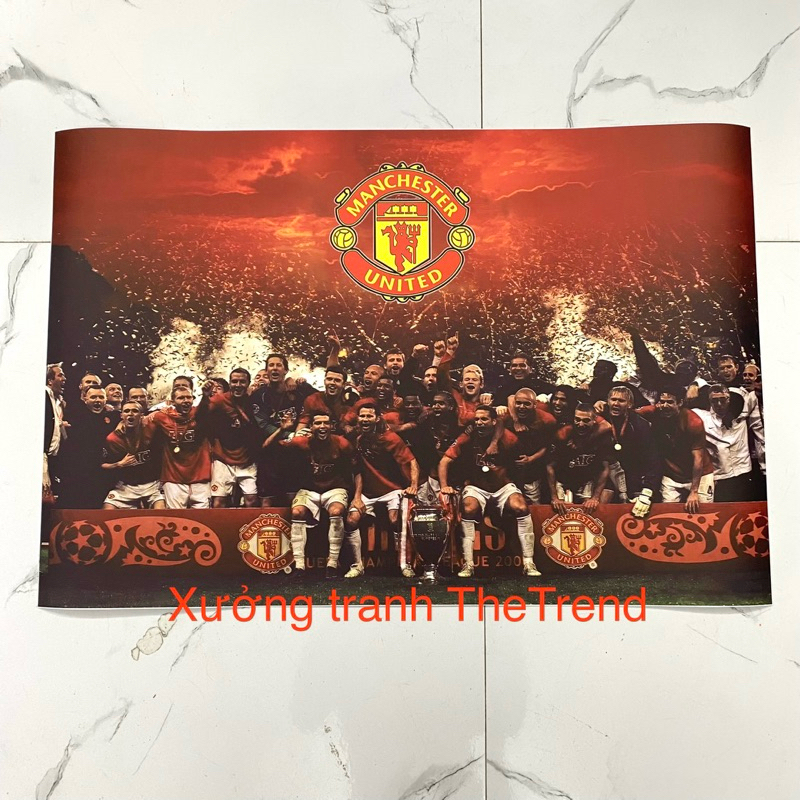 (POSTER Khổ Lớn 60x90) CLB Manchester United FC decal, poster, áp phích ...