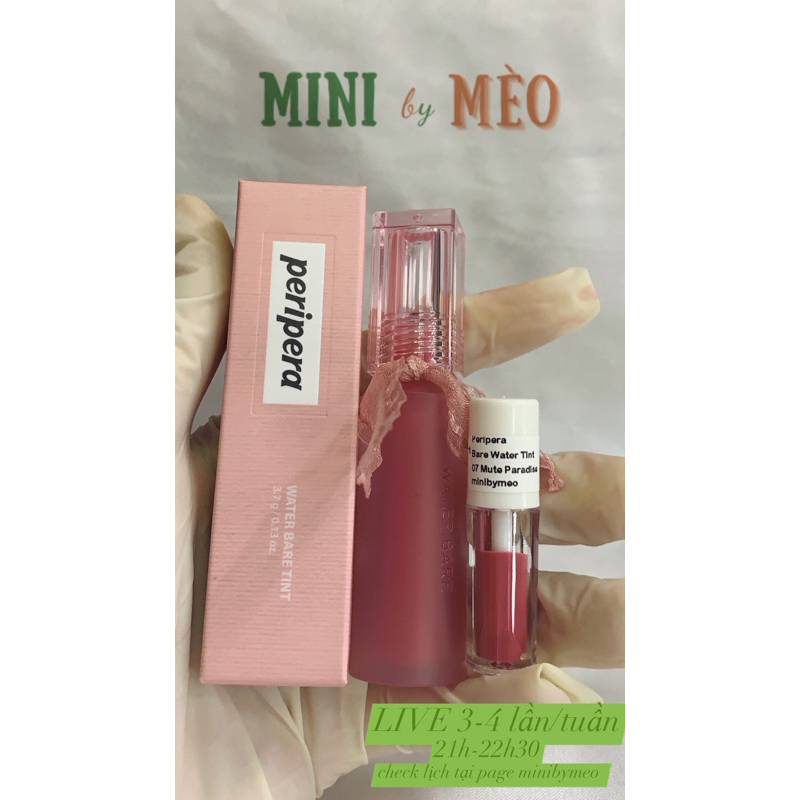 [SON MINI] Son Peripera Bare Water Tint minibymeo | Shopee Việt Nam