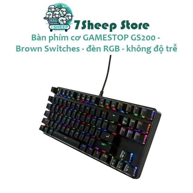 Bàn phím cơ GAMESTOP GS200 - Brown Switches - đèn RGB - không độ trễ ...