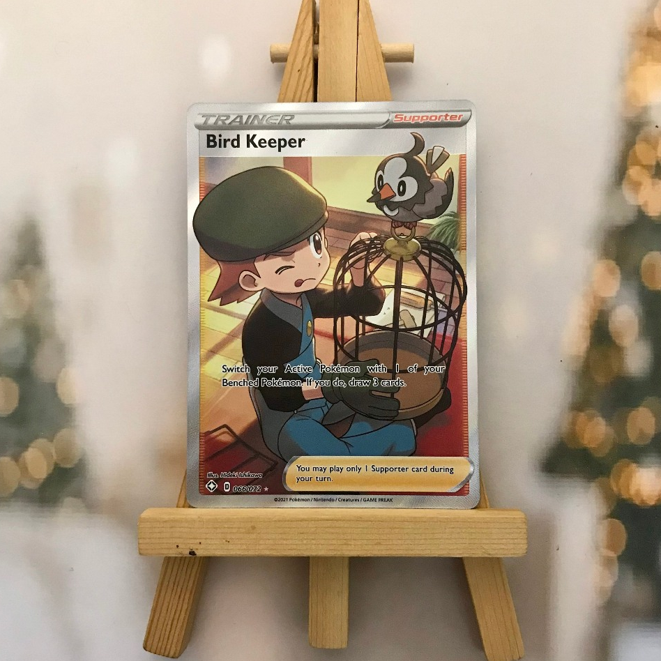 Thẻ hình Pokemon Bird Keeper 066/072 - Bài lẻ Full Art Ultra Rare tiếng ...