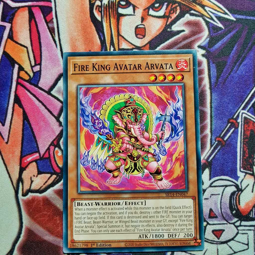 Thẻ bài Yugioh chính hãng | Fire King Avatar Arvata | SR14 Common ...