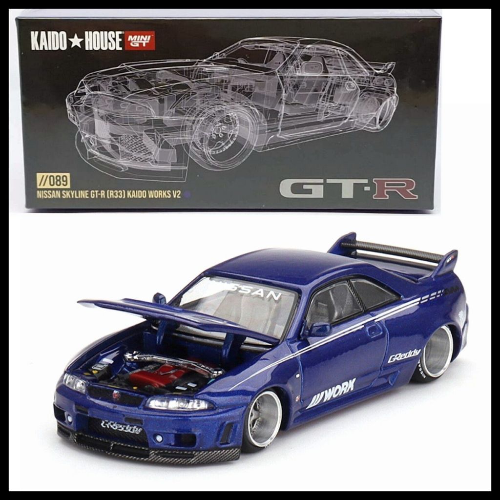 mô hình xe KHMG089 Nissan Skyline GT-R R33 Kaido Works V2 chính hãng ...