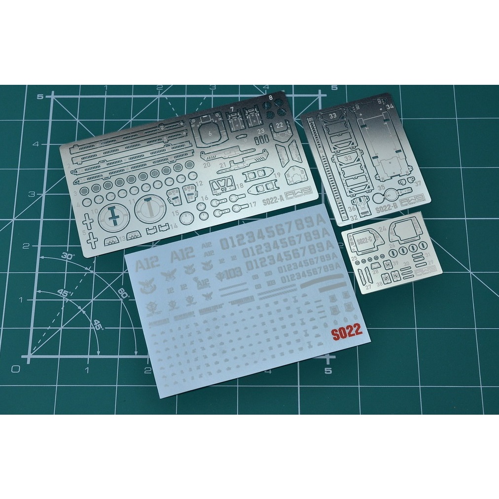 PHỤ KIỆN MOD AW9 - S022 - PHOTO ETCH NÂNG CẤP CHO 1/144 HGGTO MS-06S ZAKU II (GTO) | Shopee Việt Nam
