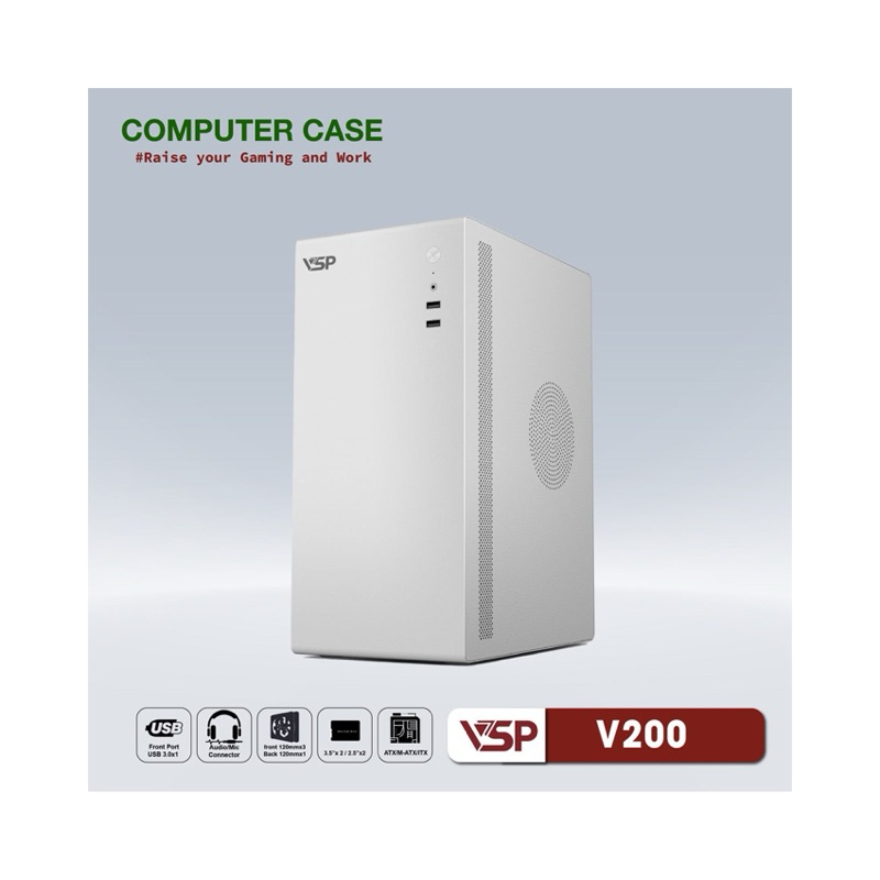 Vỏ Case VSP V200 - Đen / Trắng | Shopee Việt Nam