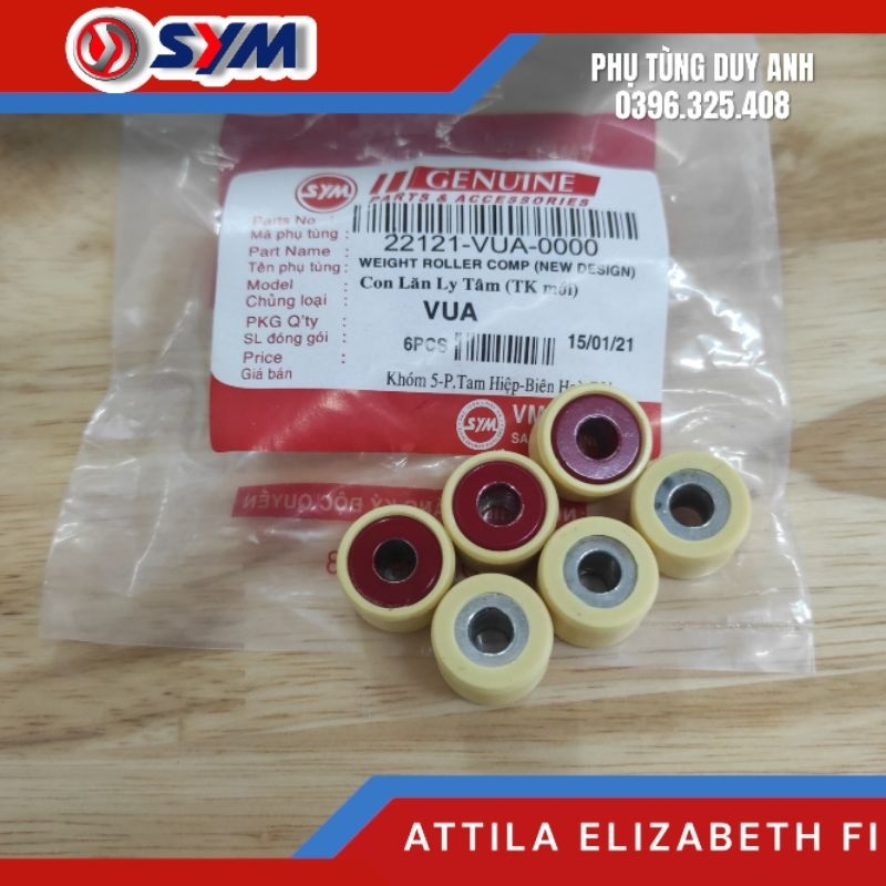 BỘ BI CÔN NỒI XE MÁY ATTILA ELIZABETH FI, ATTILA VUA, SYM JOYRIDE CHÍNH ...