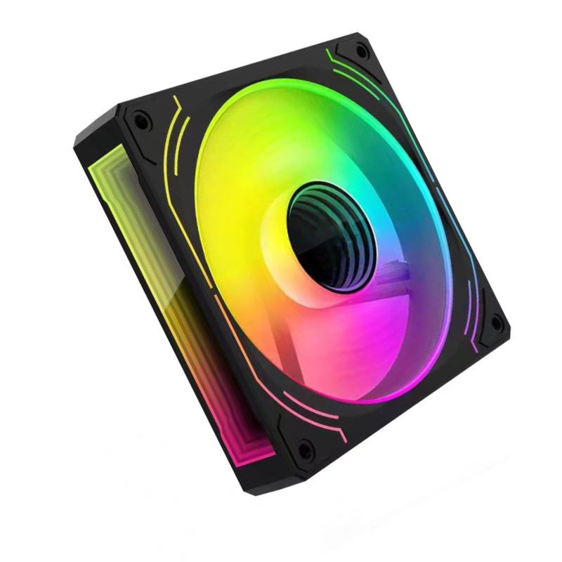 Fan Led vô cực .Quạt Tản nhiệt Máy tinh. Fan 12cm Pc 6pin sử dụng Hub ...