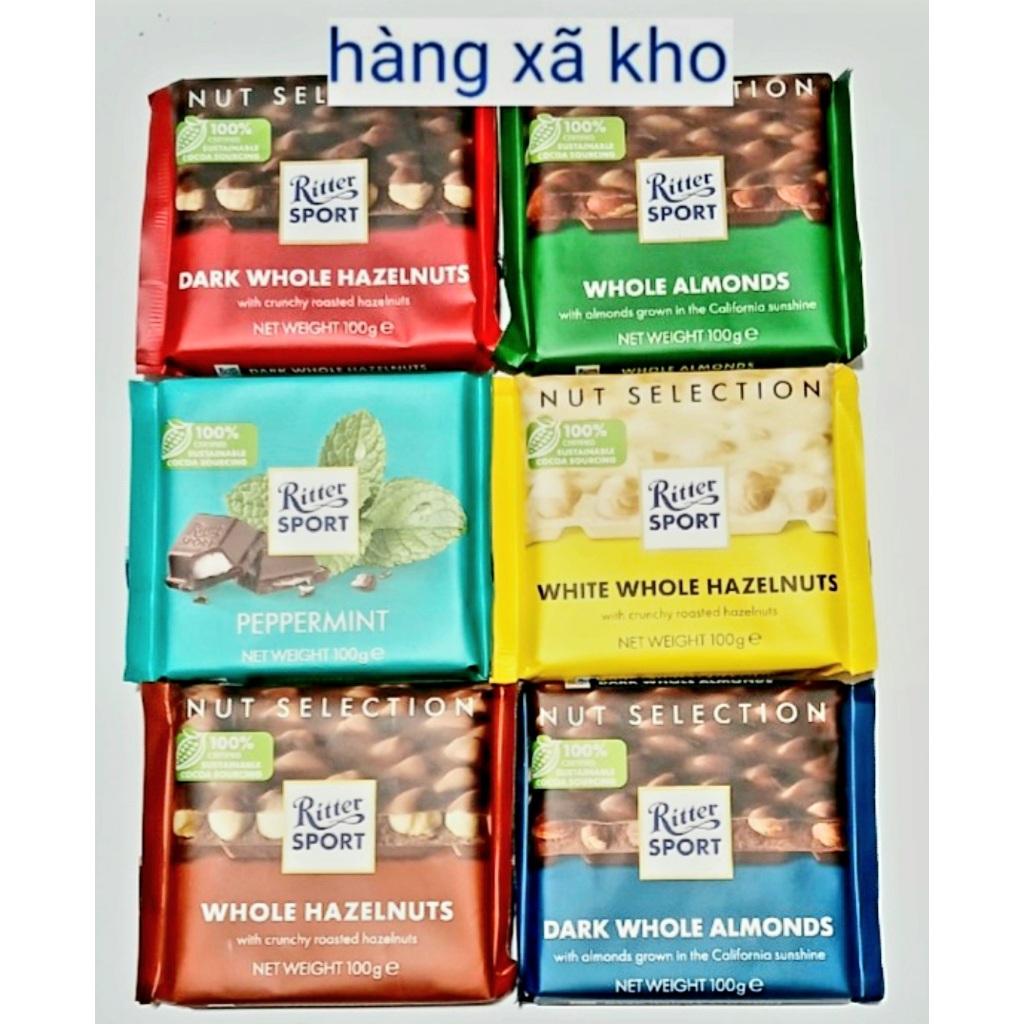 100g SOCOLA RITTER SPORT , Đức, date :1/5/2025 | Shopee Việt Nam