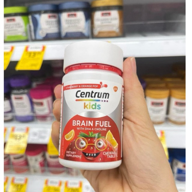 Kẹo bổ não cho bé Centrum Kids Brain Fuel 50 viên | Shopee Việt Nam