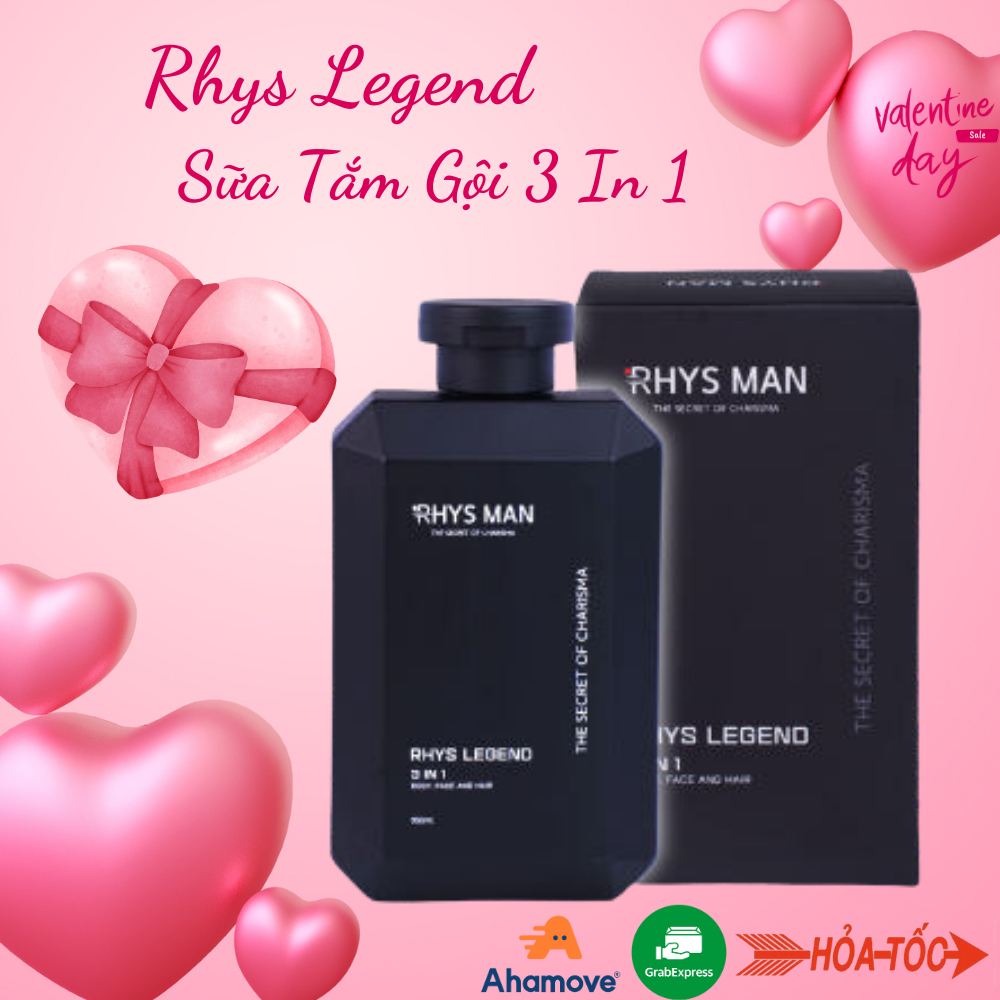 Sữa Tắm Gội Nam RHYS MAN Hương Nước Hoa 3 in 1 Rhys Legend_ Dung Tích ...
