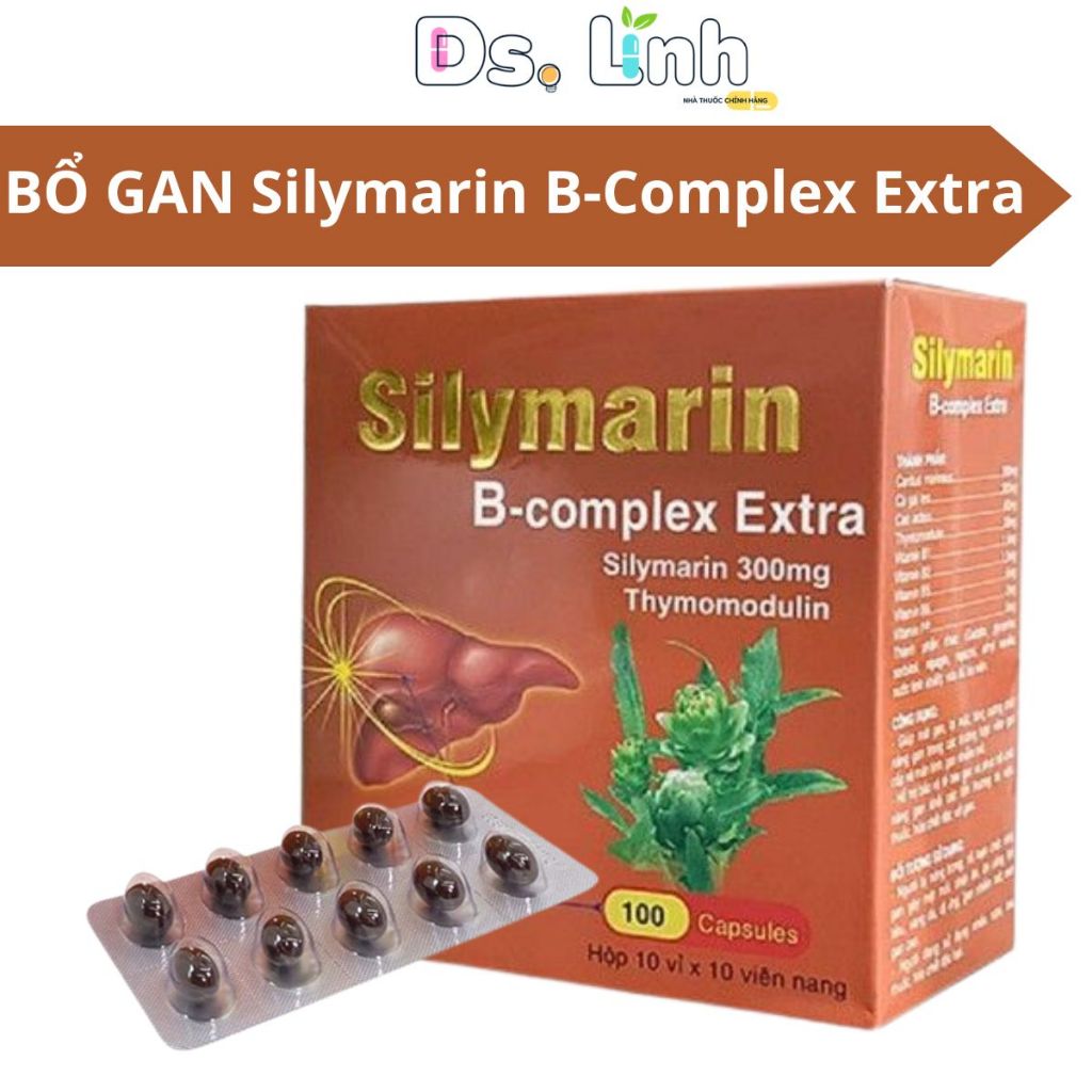 Viên bổ gan Silymarin B-Complex Extra Hộp 100 viên - HÀNG CHÍNH HÃNG ...