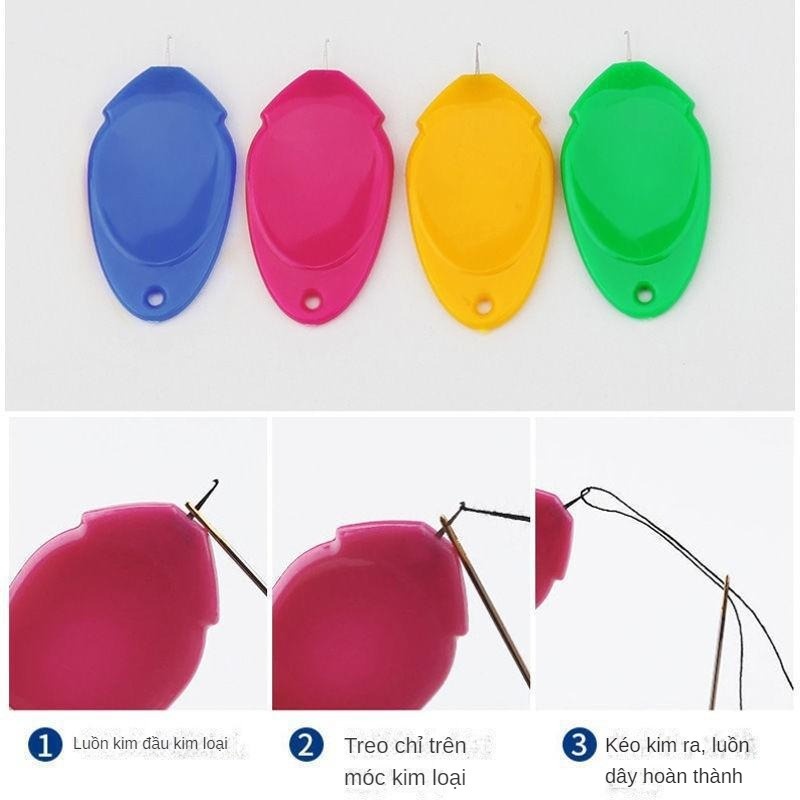 Combo 2 Dụng Cụ Xâu Kim Xỏ Chỉ. Dụng Cụ Xỏ Chỉ Bằng Nhựa Hình Oval ...