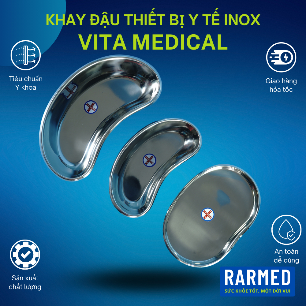 Khay hạt đậu y tế Inox cao cấp đựng dụng cụ phẩu thuật VITA MEDICAL - Dày, Nhiều cỡ | Shopee ...