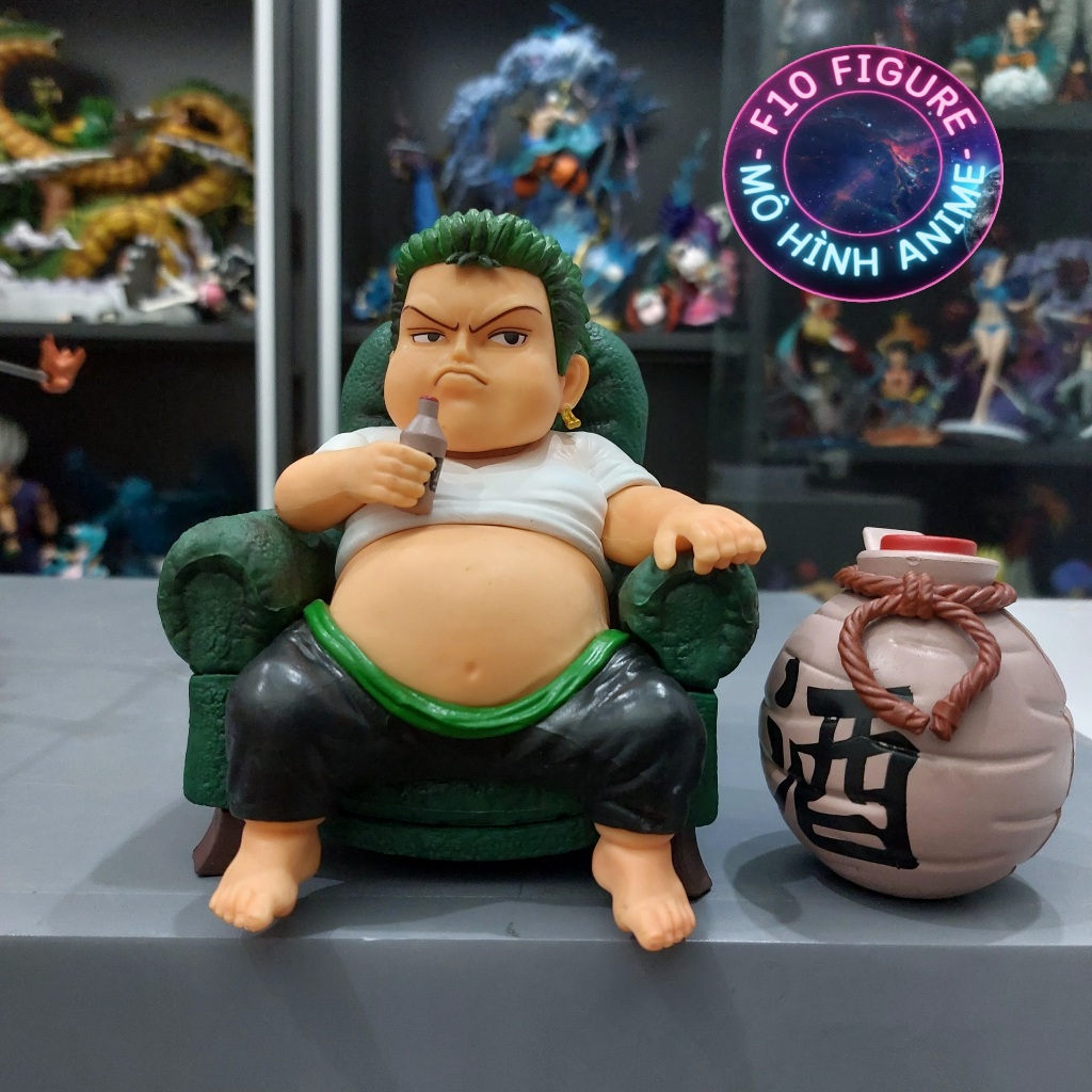 Mô hình Zoro béo cute- Mô hình One Piece Zoro bụng bia Cao 15CM - Hàng ...