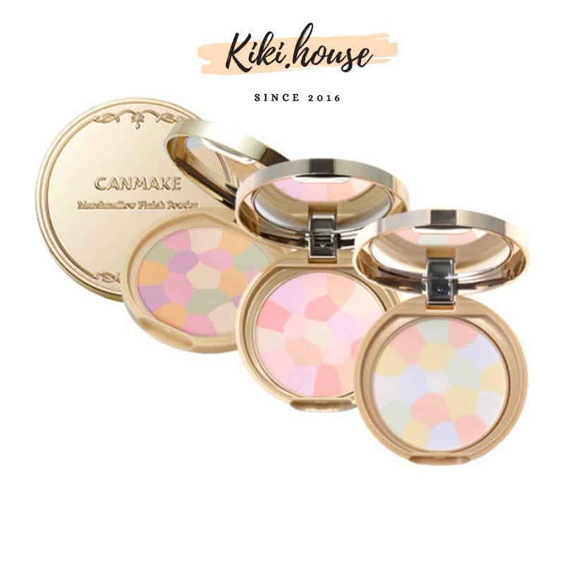 Phấn phủ đa sắc kiềm dầu Canmake Marshmallow Finish Powder Abloom chỉnh sắc tố da, nâng tone da ...