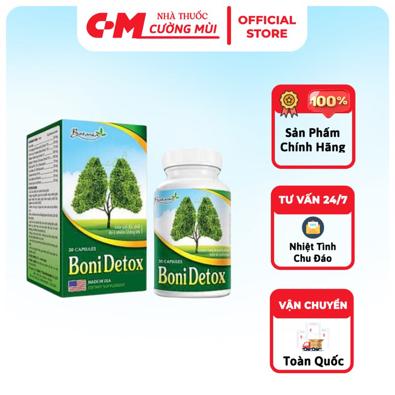 Viên Uống BoniDetox (Hộp 30 viên) - Boni Detox Bí kíp vàng hỗ trợ giải ...