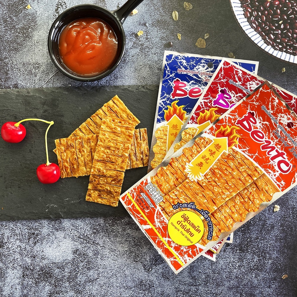 Mực Bento Gói 4G Snack Mực Bento Thái Lan Đủ 3 Vị Mực Bento Siêu Cay ...