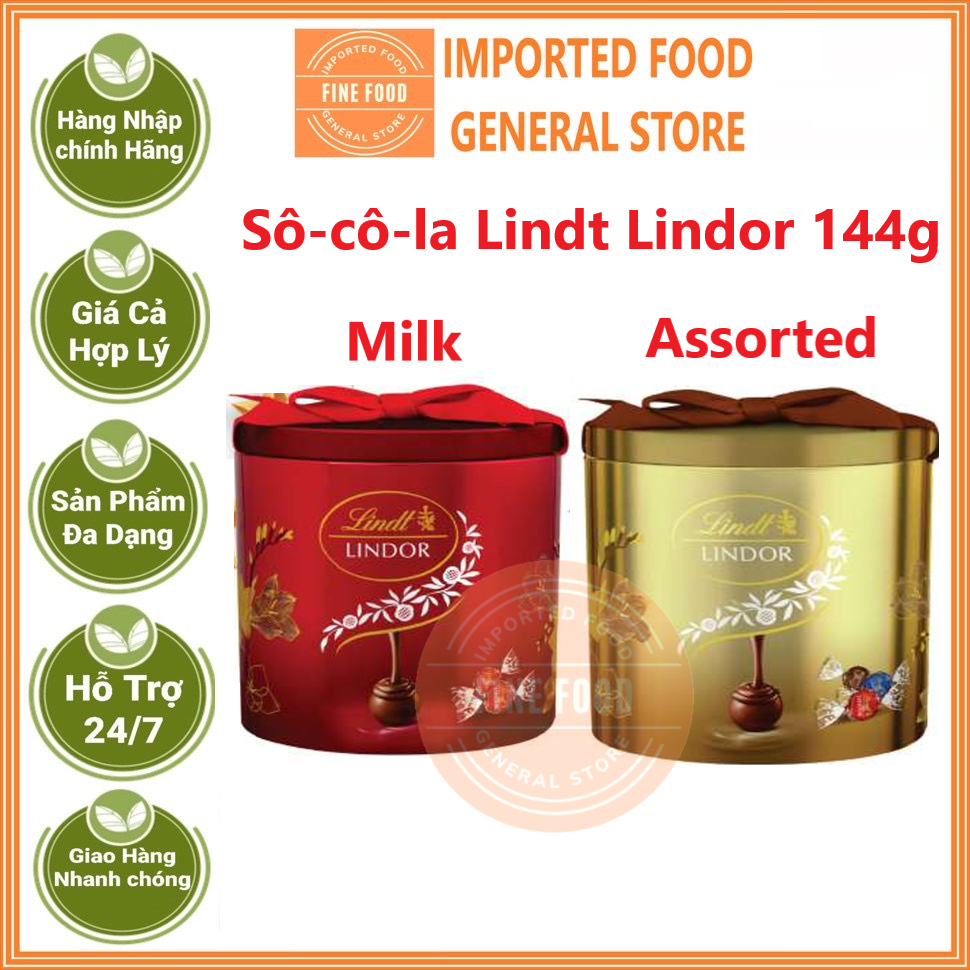 Sô-cô-la Lindt Lindor Milk, Hỗn Hợp 144g | Shopee Việt Nam