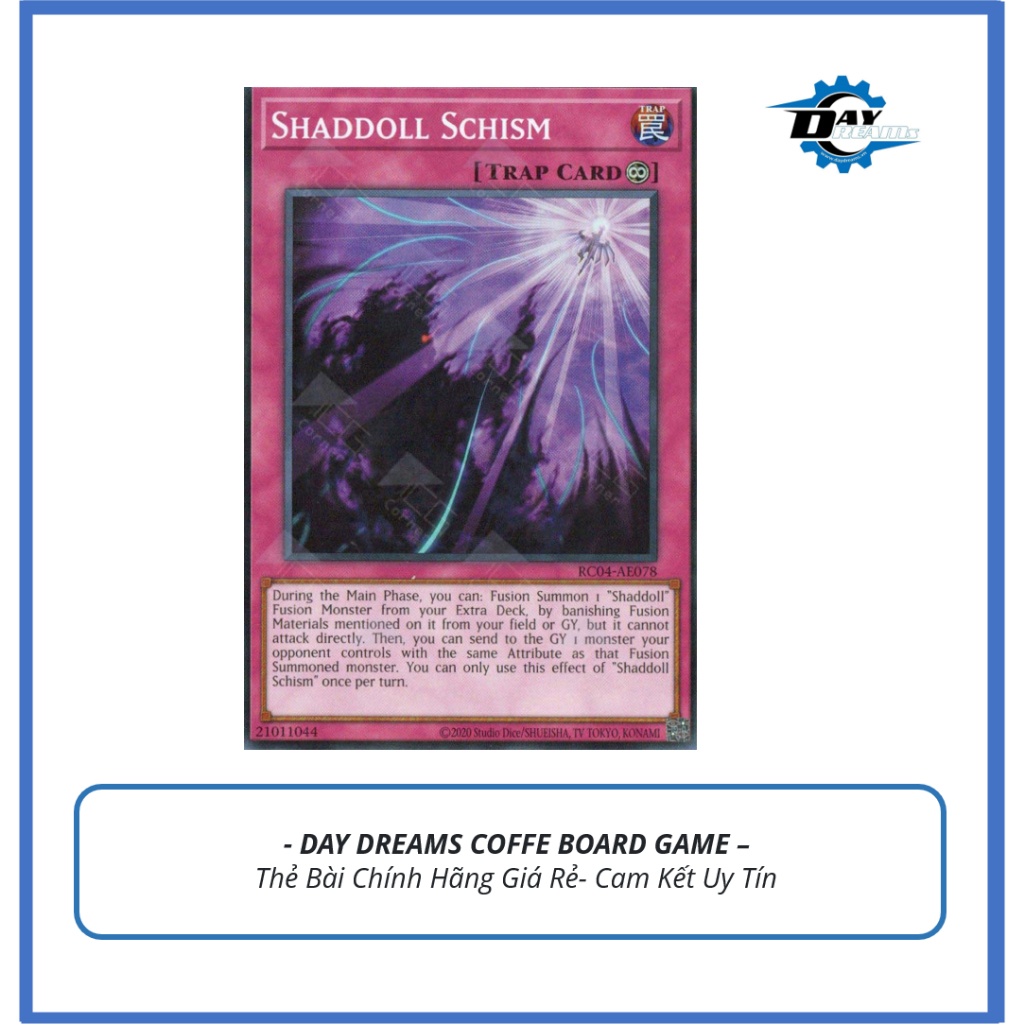 THẺ BÀI YUGIOH CHÍNH HÃNG - NGÔN NGỮ TIẾNG ANHRC04-AE078 Shaddoll Schism (SR) | Shopee Việt Nam
