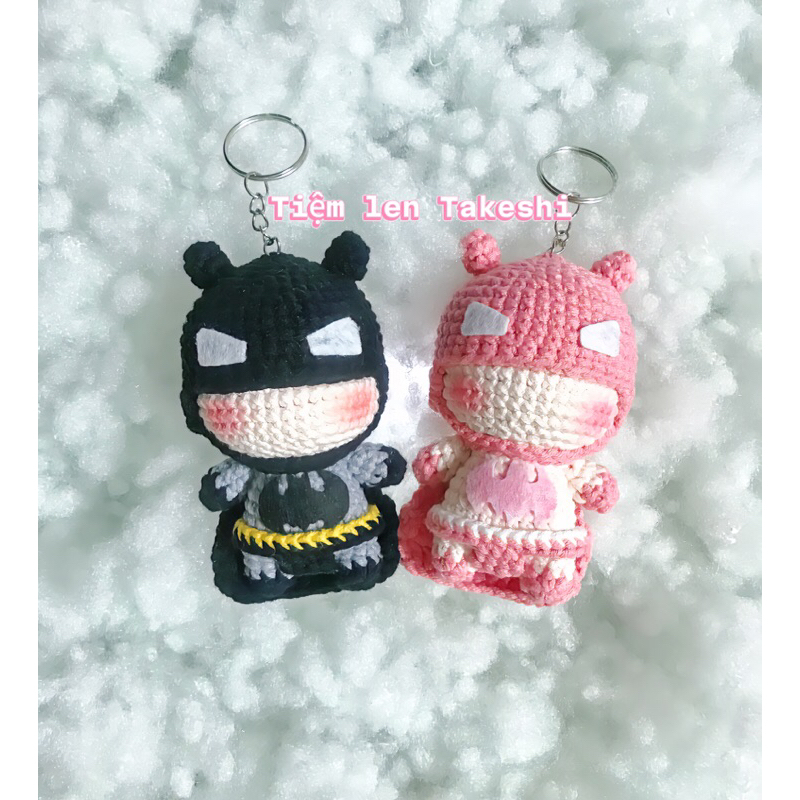 Móc khoá len batman handmade (ảnh thật) | Shopee Việt Nam
