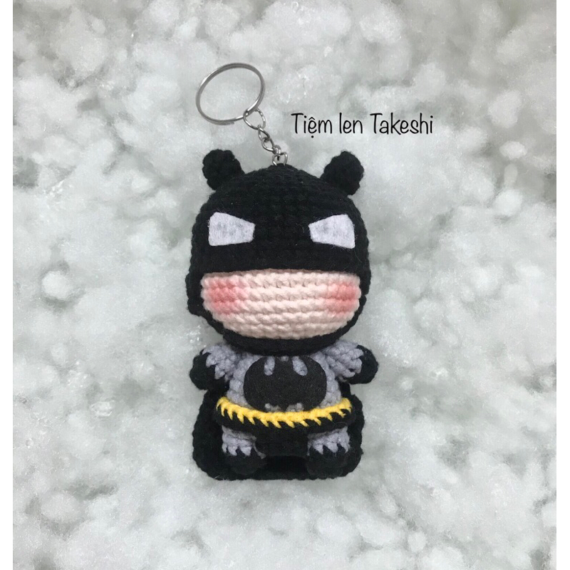 Móc khoá len batman handmade (ảnh thật) | Shopee Việt Nam