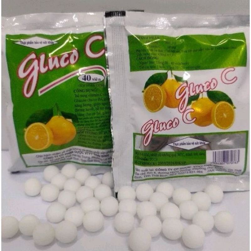 Gluco C Kẹo Vitamin C gói (40viên) | Shopee Việt Nam