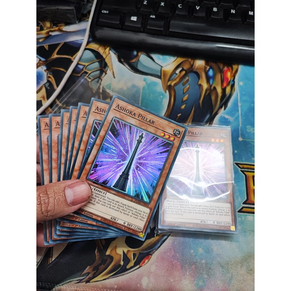 [Yugioh Funny Shop] 1 lá thẻ bài Ashoka Pillar - MZMI-EN018 - Super Rare 1st Edition | Shopee ...