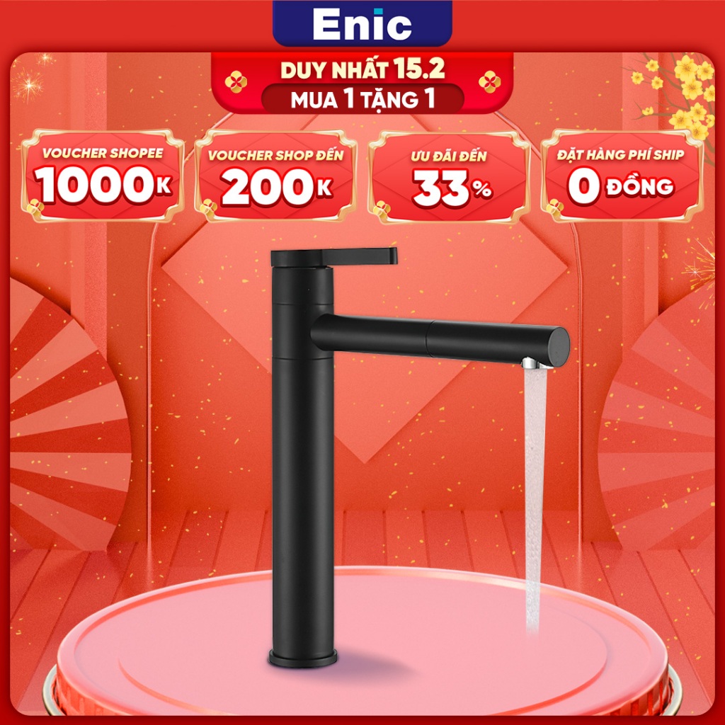 Vòi nước lavabo Enic - chất liệu inox không gỉ, chịu nhiệt cao ...