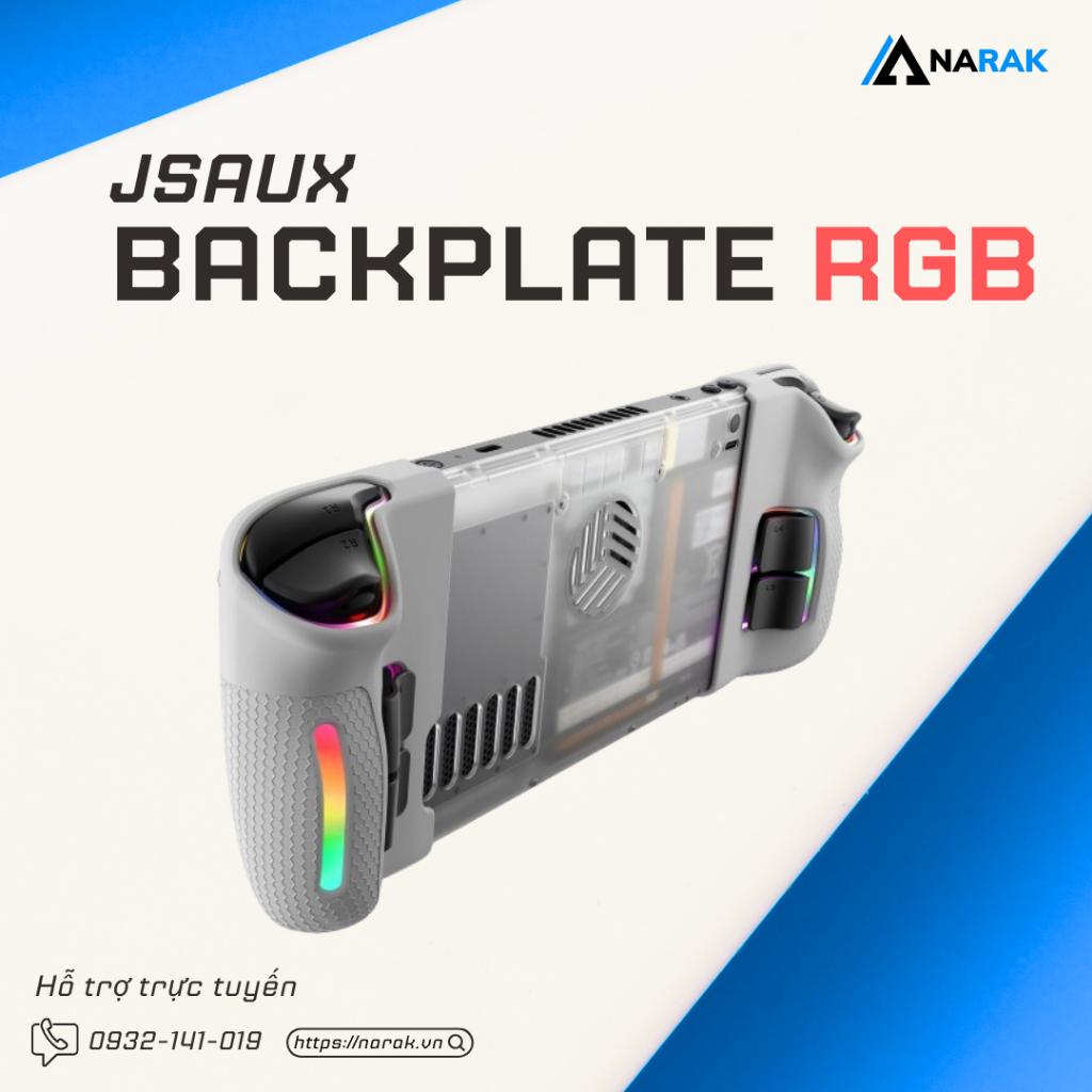 JSAUX Mặt lưng trong suốt RGB kèm GRIP cho Steam Deck LCD | Shopee Việt Nam