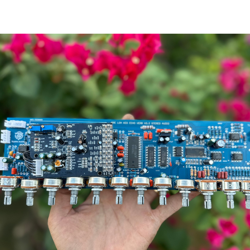 Mạch Pre Loa Kéo Echo - Reverb V1.6 Chip M50195 ANTI FEEDBACKS Tuan ...