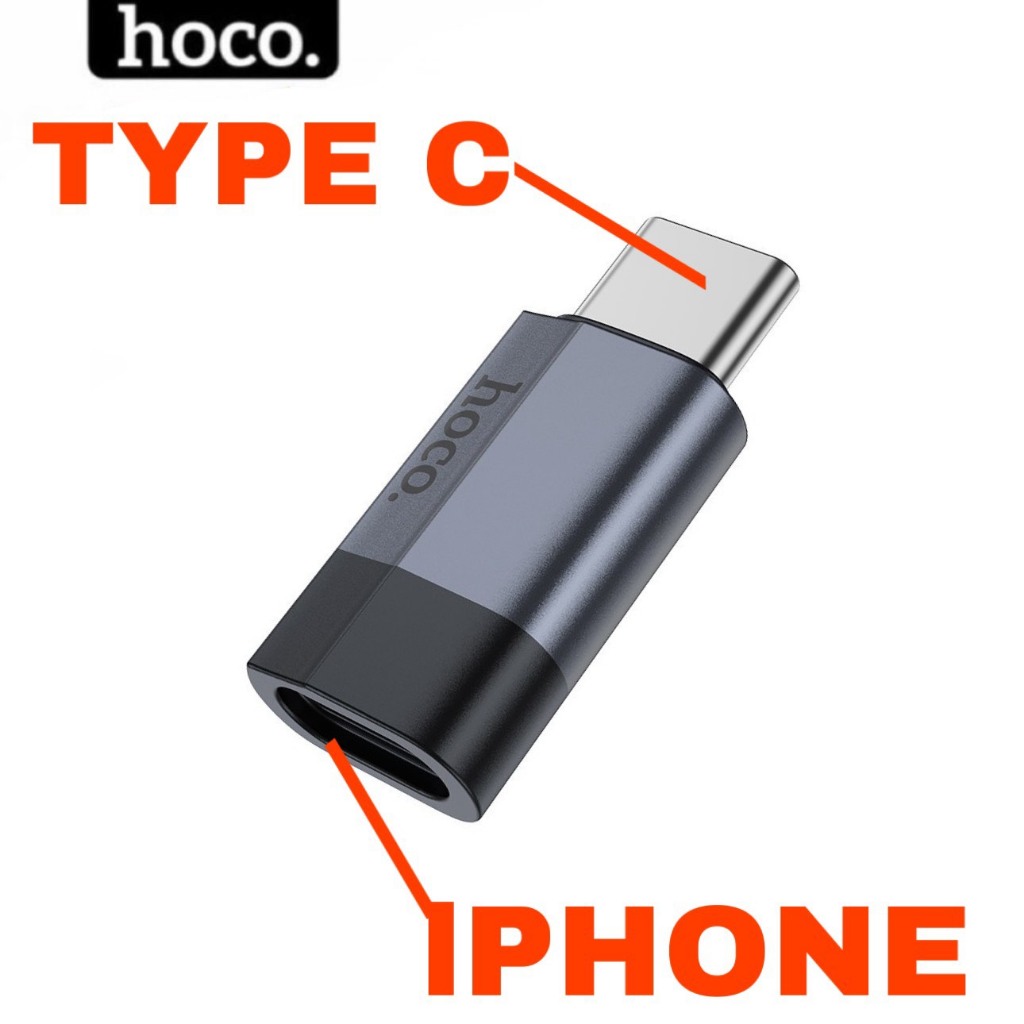 Đầu chuyển đổi type c sang ios chính hãng Hoco jack chuyển ios to typec ...