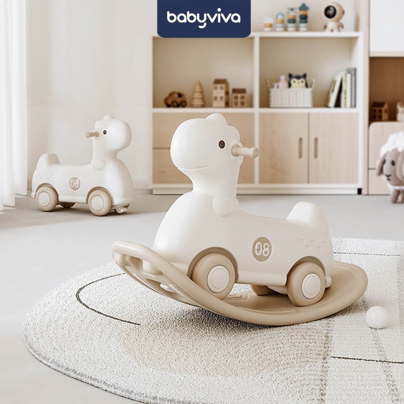 Bập bênh cho bé babyviva đa năng 3in1 (xe chòi chân, bập bênh và ván thăng bằng) nhựa nguyên ...