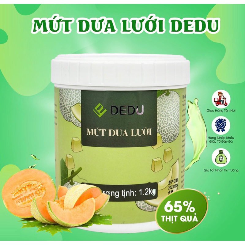 Mứt Dưa Lưới Dedu - Mứt Dưa Lưới Trái Cây Tươi (1.2Kg) | Shopee Việt Nam