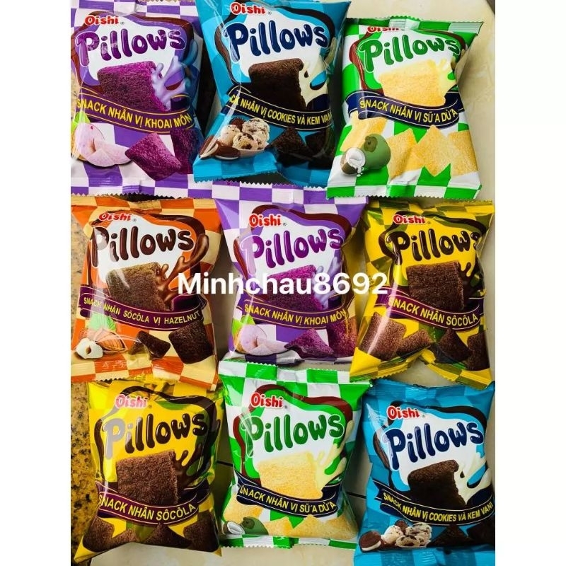 1 lốc 10 gói Snack Pillows Oishi rất thơm ngon, xốp, giòn, | Shopee ...