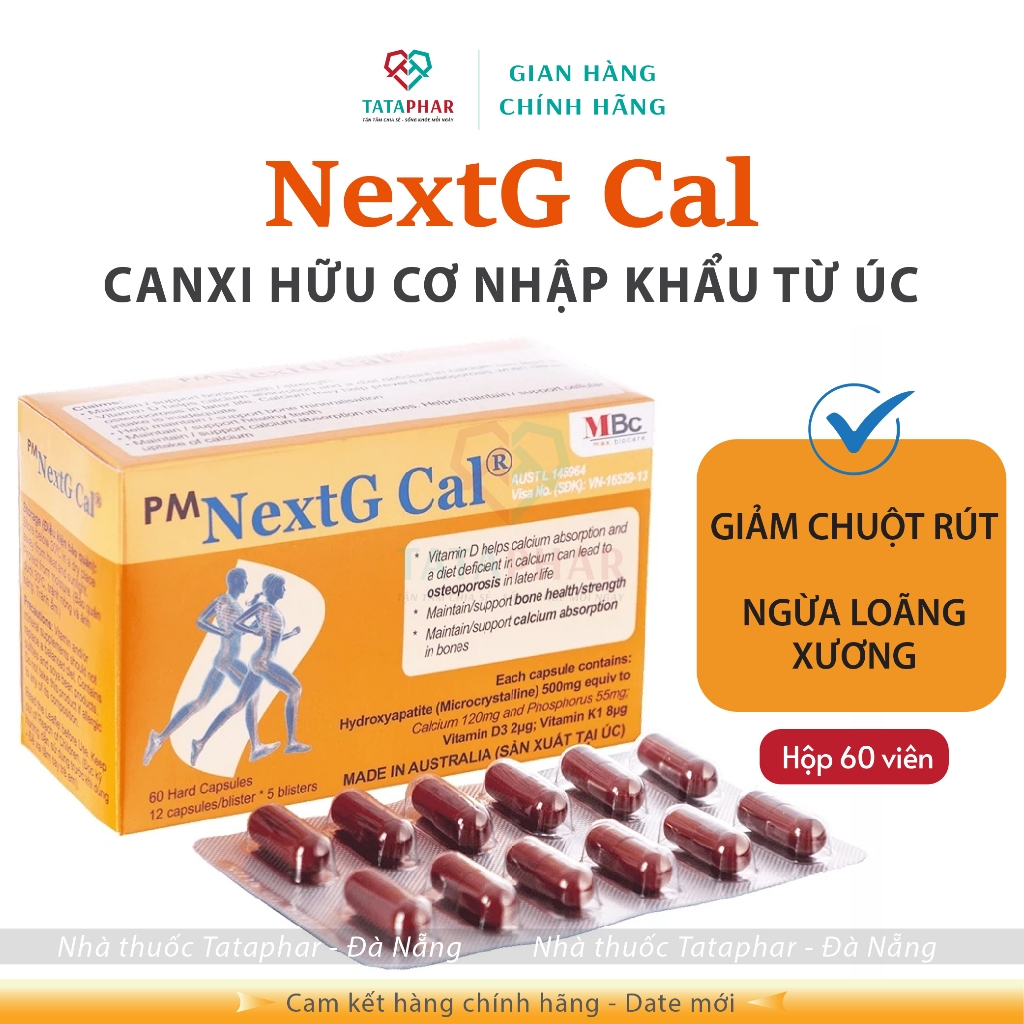 Viên Uống Bổ Sung Canxi hữu cơ - NextG Cal - Nhập Khẩu từ Úc - Hộp 60 Viên | Shopee Việt Nam