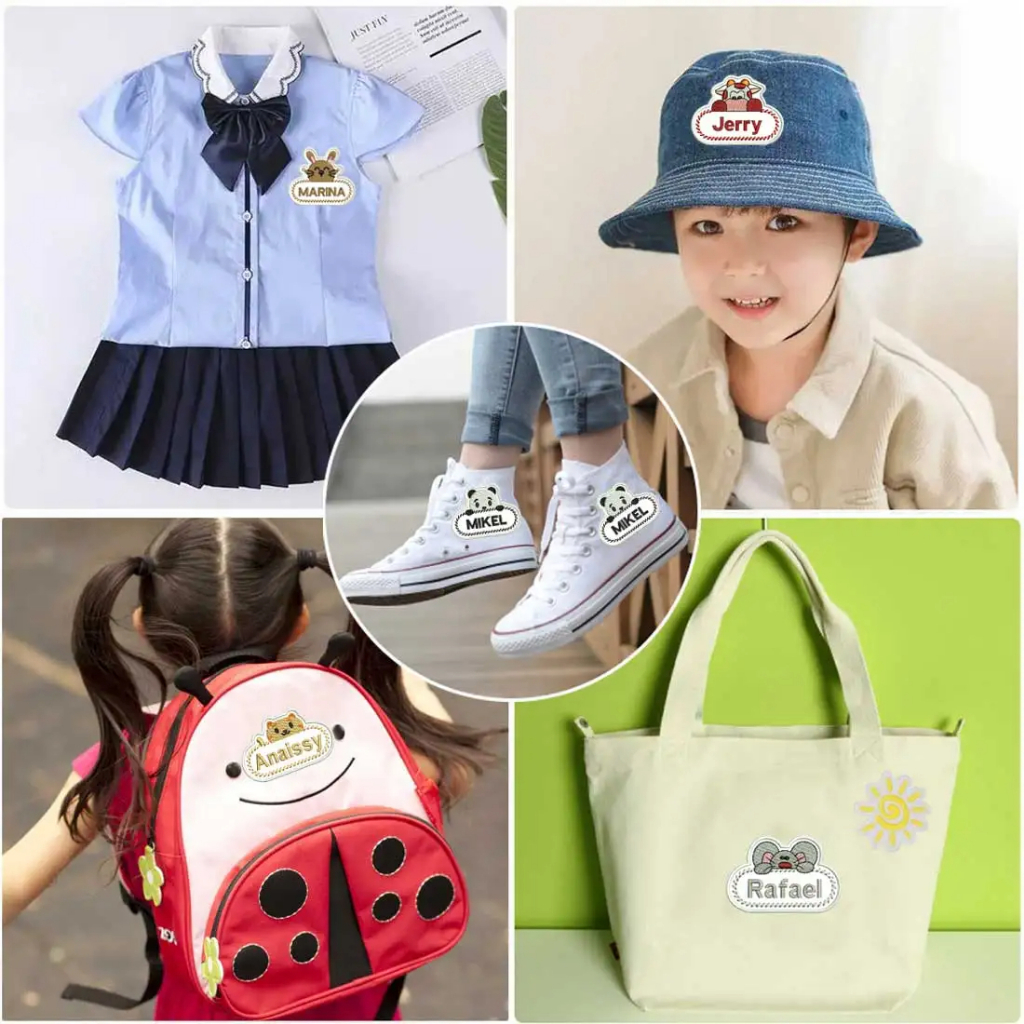 Sticker ủi nhiệt thêu TÊN THEO YÊU CẦU - Miếng dán trang trí quần áo ba ...