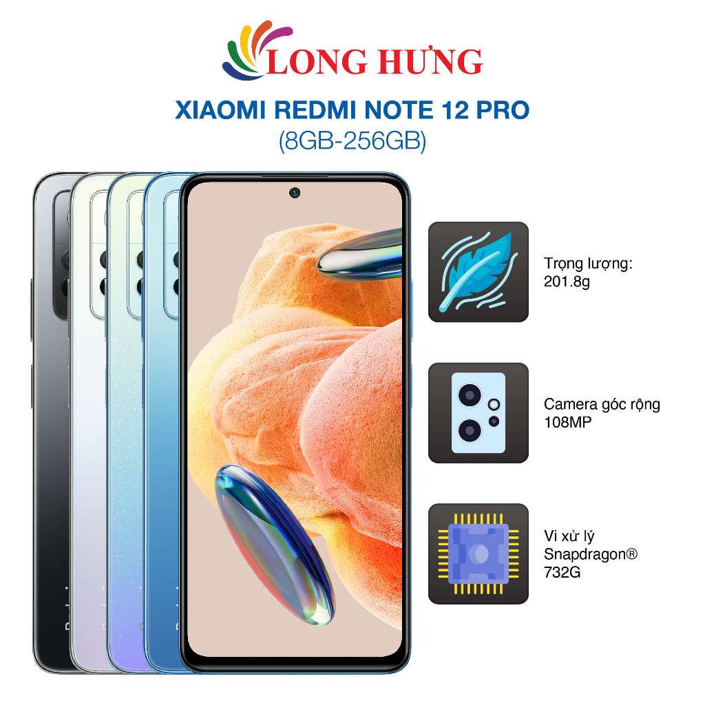Điện thoại Xiaomi Redmi Note 12 Pro (8GB/256GB) - Hàng chính hãng ...