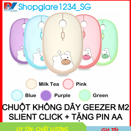 Chuột Không Dây MOFII Geezer M2 Hình Gấu, Slient Click- Hàng Chính Hãng ...
