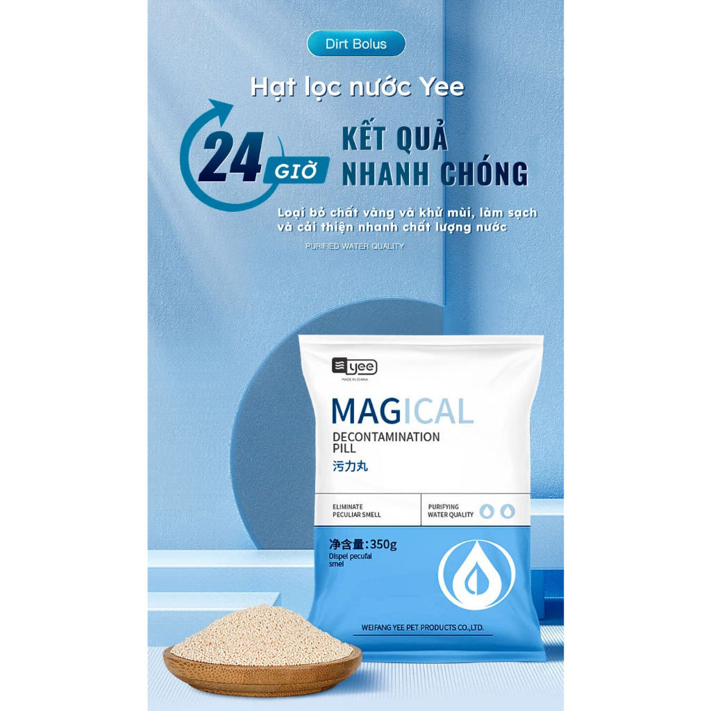 Vật liệu lọc Purigen Magical YEE khử màu, mùi hôi, độc tố dùng cho hồ ...