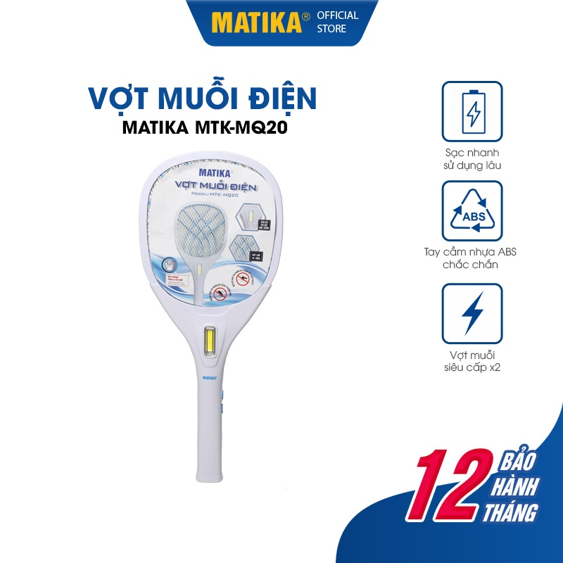 Vợt muỗi điện cao cấp MATIKA MTK-MQ20 | Shopee Việt Nam