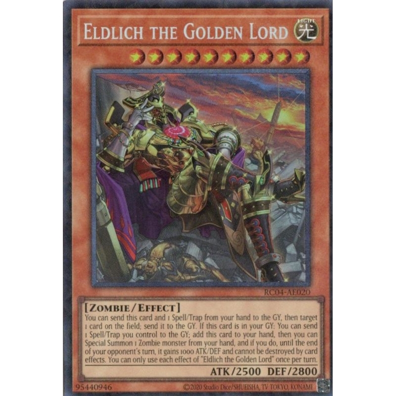 Thẻ bài Yugioh AE: RC04-AE020P Eldlich the Golden Lord-alternate ...