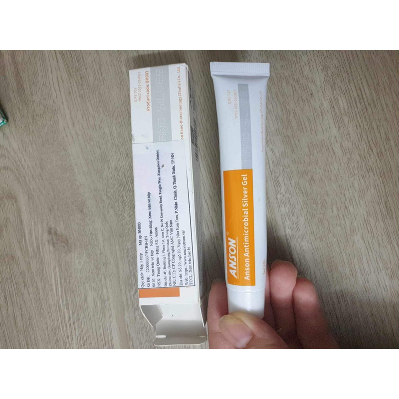 Gel Nano Bạc ANSON ANTIMICROBIAL SILVER GEL 20gr (HSD:6/2025) | Shopee ...