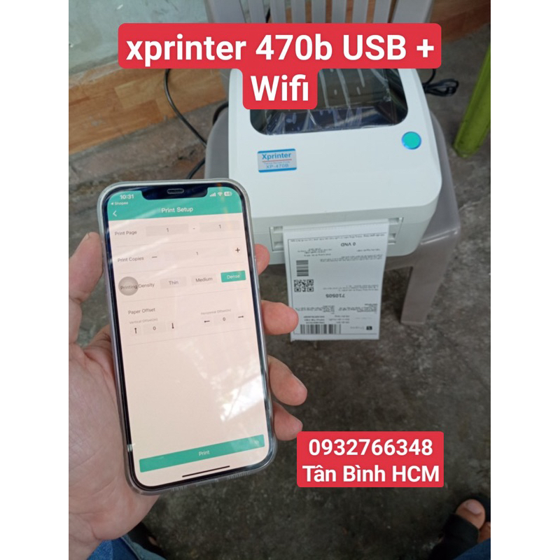 Máy in đơn TMĐT X printer 470b in qua điện thoại macbook | Shopee Việt Nam
