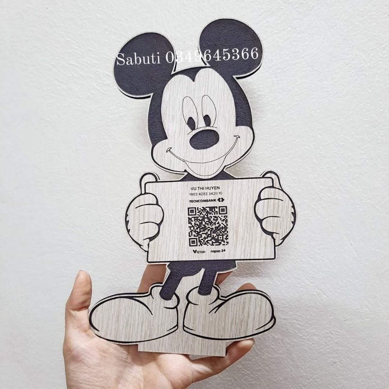Bảng QR code hình chuột Mickey | Shopee Việt Nam